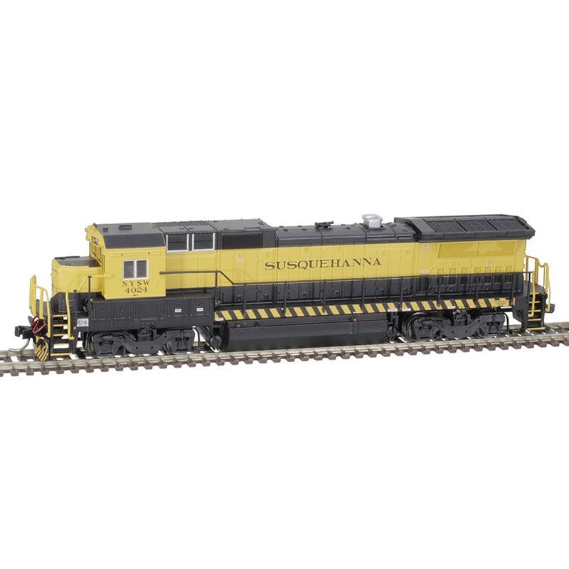 Atlas 40005156 N NYSW Dash 8-40B Diesel Locomotive with DCC/Sound #400 – Trainz