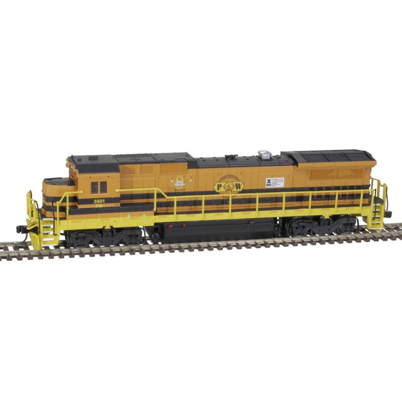 Atlas 40005172 N PW Dash 8-40B Diesel Locomotive with DCC/Sound #3908 – Trainz