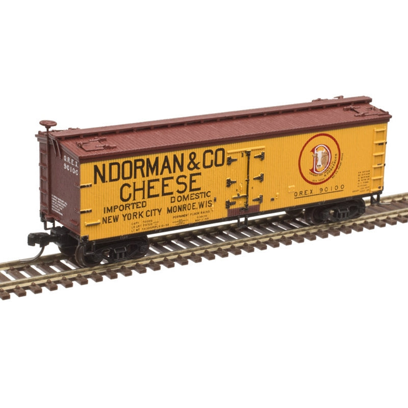 Atlas 50005501 N Dorman Cheese 40' Wood Reefer #90102 – Trainz