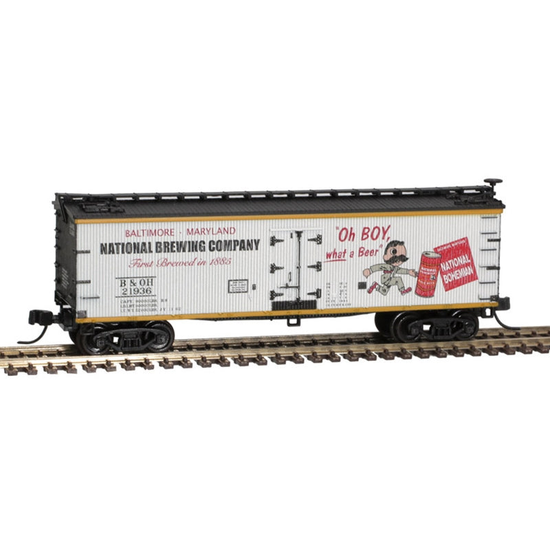 Atlas 50005625 N National Bohemian 40' Wood Reefer #21124 – Trainz