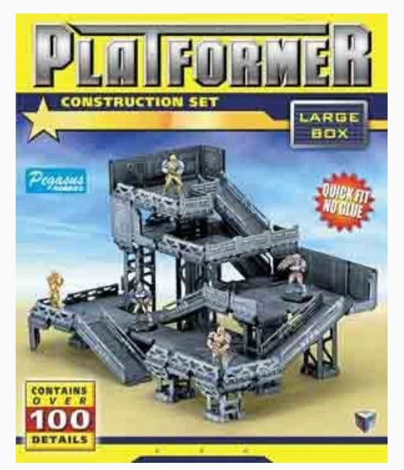Pegasus Hobby 4904 28mm Platformer Large Construction Set Plastic Mode ...