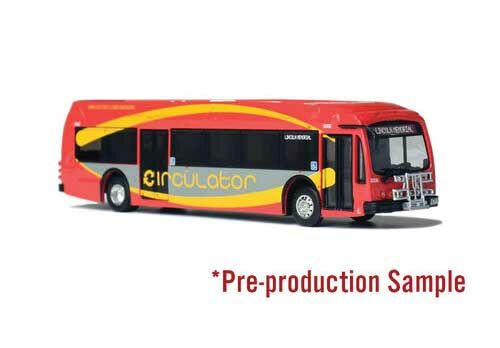 Iconic Replicas 870309 HO Washington DC Circulator Proterra ZX-5 Bus ...
