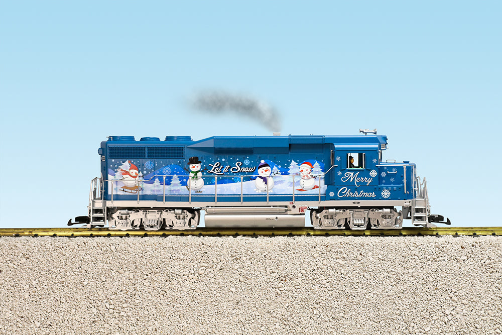 USA Trains R22470 G Christmas Let It Snow GP30 Diesel Locomotive – Trainz