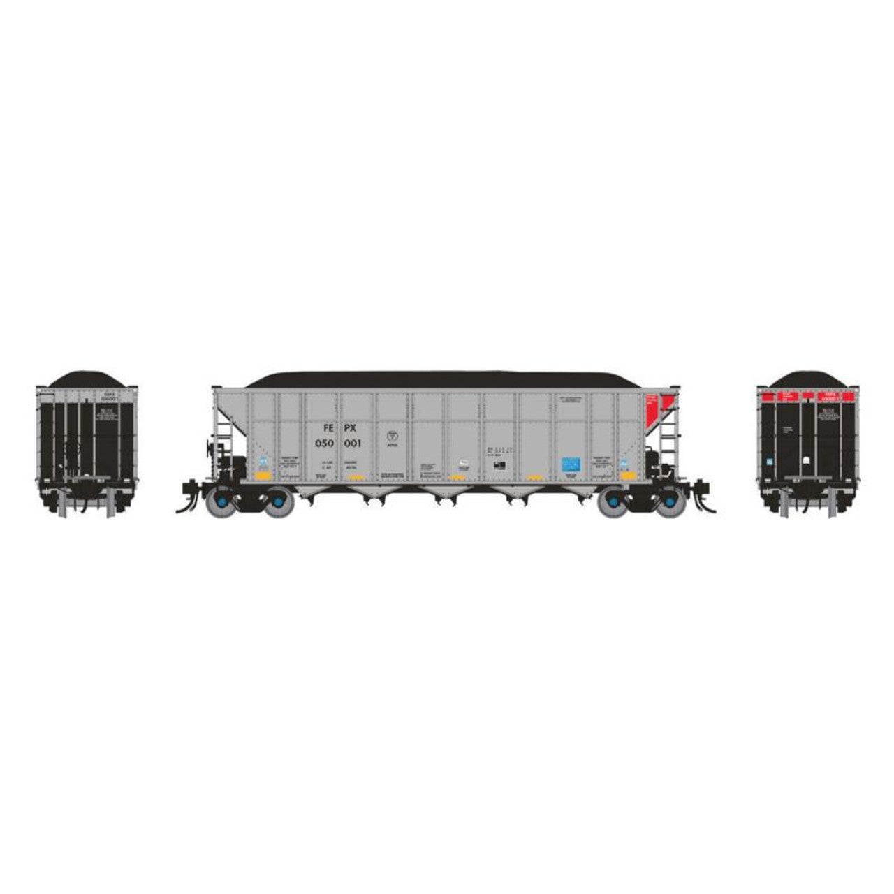 Rapido Trains 169035A HO FEPX AutoFlood III Rapid Discharge Coal Hoppe – Trainz