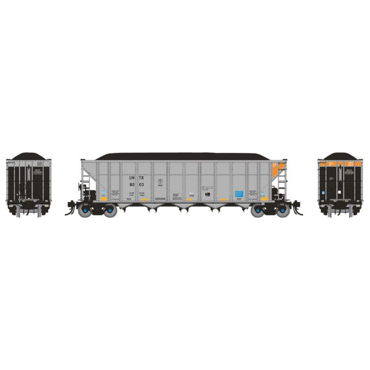 Rapido Trains 169036A HO LNTX AutoFlood III Rapid Discharge Coal Hoppe ...
