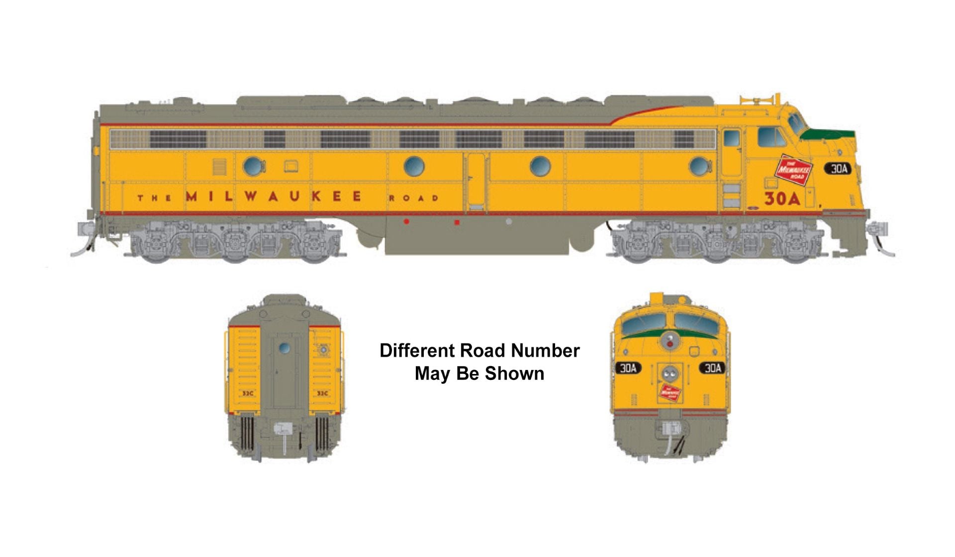 Rapido Trains 28555 HO MILW EMD E8A Diesel Loco with ESU LokSound DCC – Trainz