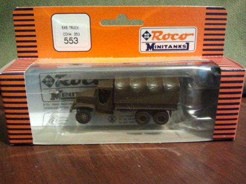 Roco 553 HO 1:87 Minitanks WWII #553 US 6X6 Army Truck – Trainz