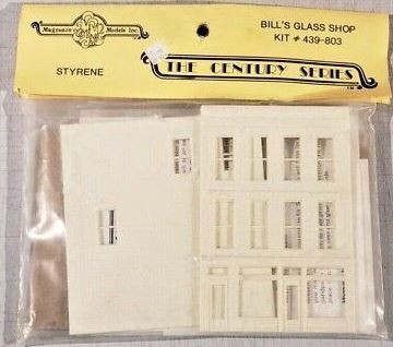 Magnuson Models 439-803 HO Bill's Glass Shop Building Kit – Trainz