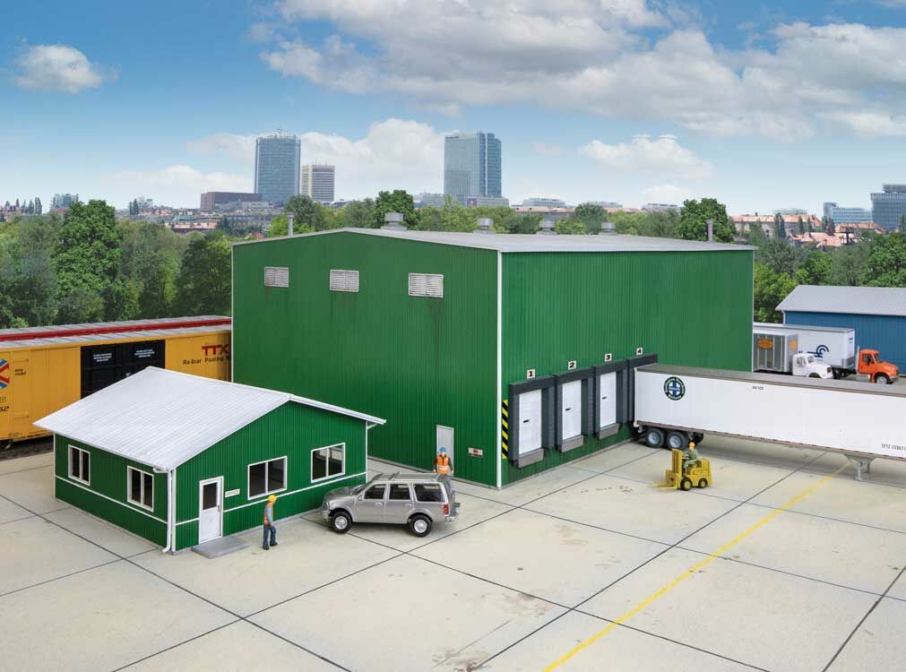 Walthers 933-4080 HO Steel Warehouse Kit – Trainz