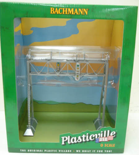 Bachmann 45309 O Plasticville Built-Up Signal Bridge – Trainz