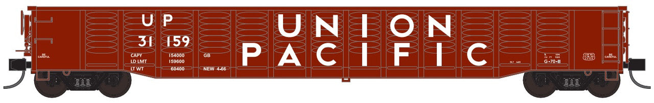 Trainworx Inc 25207-32 N Union Pacific 52' 6" Corrugated Gondola #3121 ...