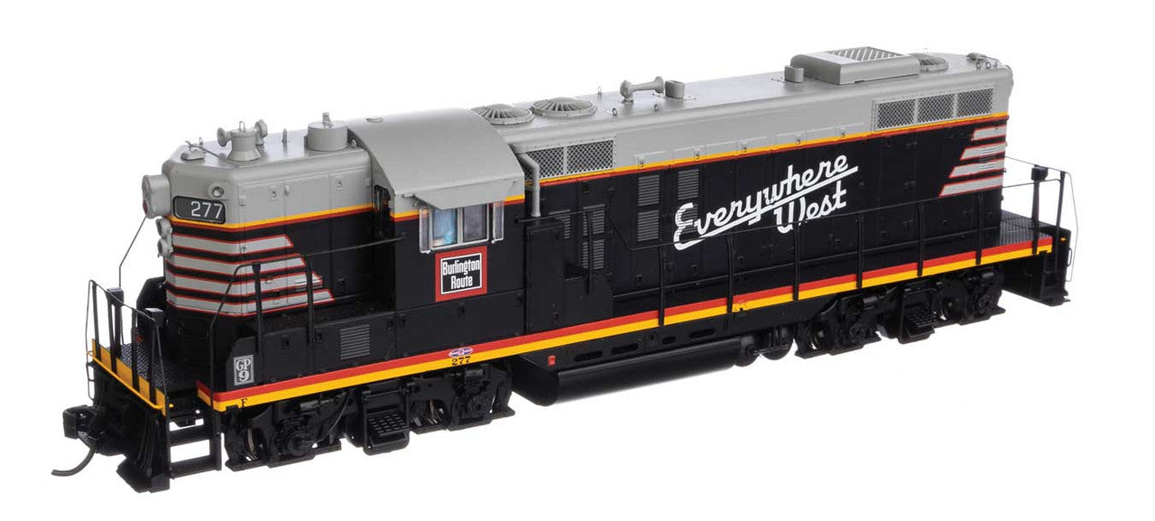 Walthers 920-42714 HO CB&Q EMD GP9 Phase I Diesel Locomotive Sound & D ...
