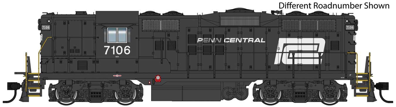 Walthers 920-49708 HO Penn Central GP9 PHII Diesel Locomotive DC #7139 ...