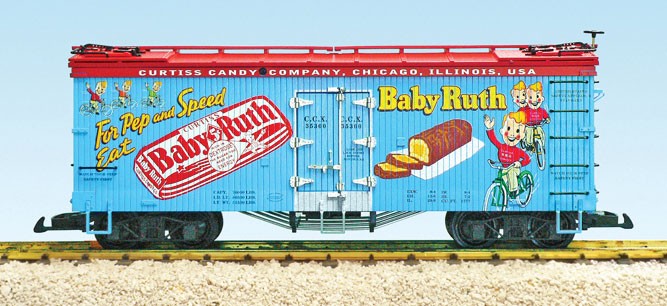 USA Trains 16471 G Baby Ruth Candy Wood Reefer Car – Trainz