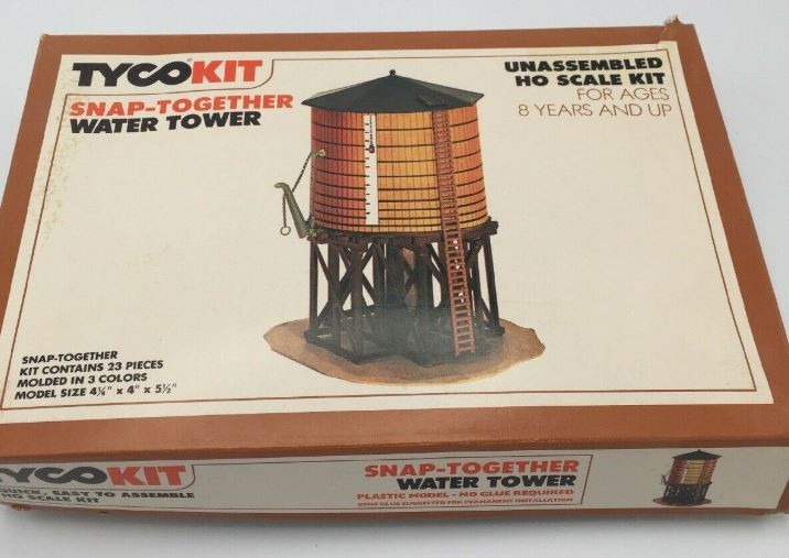 Tyco 7769 HO Snap-Together Water Tower Building Kit – Trainz